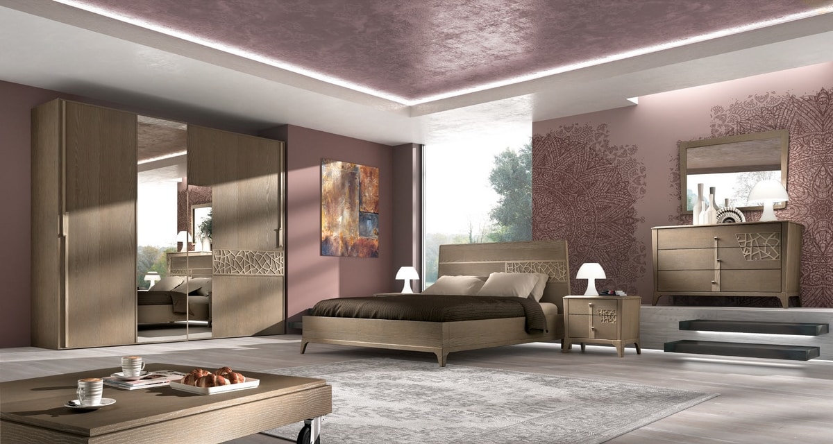 Arredo camera moderna in legno | IDFdesign