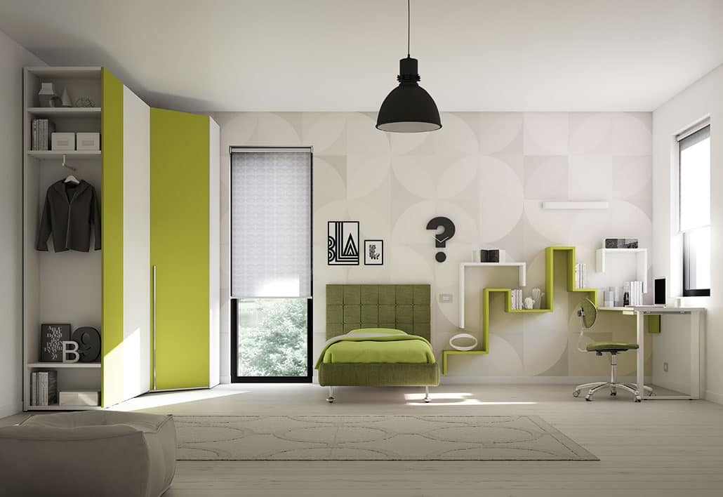 Cameretta moderna fatta in legno riciclato | IDFdesign