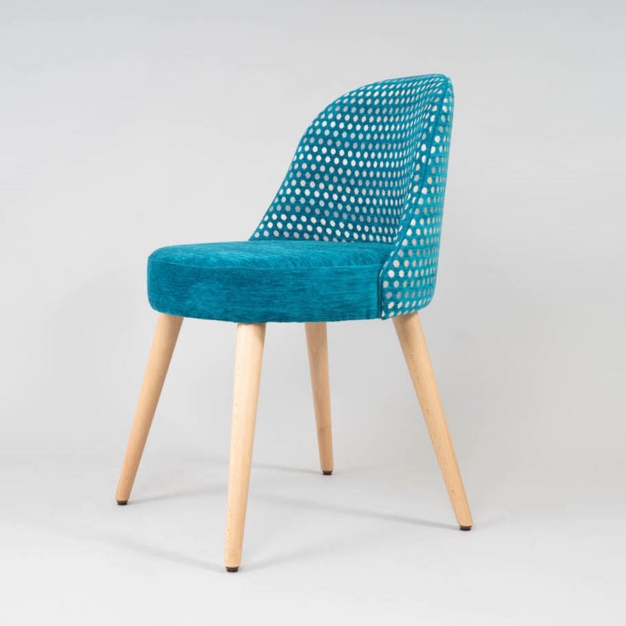 Sedia con seduta e schienale arrotondati | IDFdesign